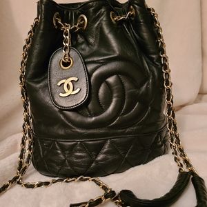 CHANEL | Bags | Vintage Chanel Drawstring Bag | Poshmark